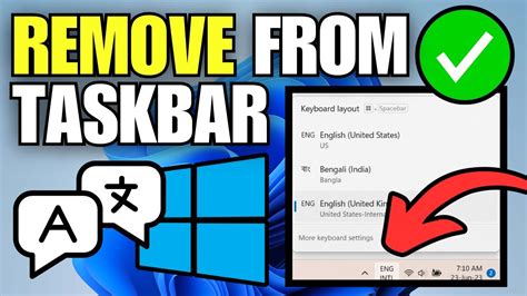 How To Remove Language Keyboard Layout From Taskbar Windows 11 Youtube