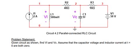 Solved Circuit Parallel Connected RLC Circuit Problem Chegg