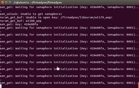 Waiting For Semaphore Initialization · Issue 145 · Firmadynefirmadyne · Github