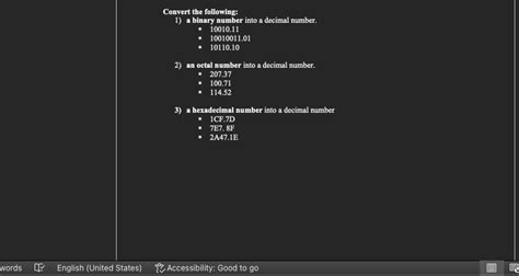 Solved Convert The Following A Binary Number Into A Chegg Com