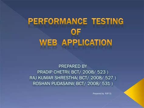 Ppt Performance Testing Of Web Application Powerpoint Presentation Free Download Id 3853513