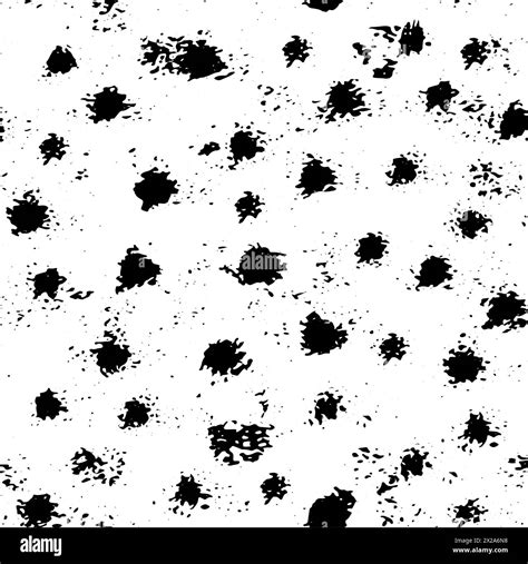 Vector Monochrome Mark Making Inspiration With Graphic Circles Surface Seamless Pattern Design