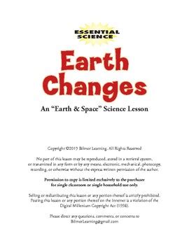 Essential Science Earth Changes By Bilmor Learning TpT