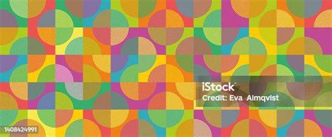 멋진 어지러운 기하학적 다채로운 이음새가 없는 패턴 벡터 일러스트레이션 1970년에 대한 스톡 벡터 아트 및 기타 이미지 1970년 착각 배경 주제 Istock