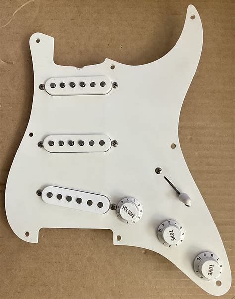 Fender Stratocaster Loaded Pre Wired 8 Hole Pickguard With Reverb