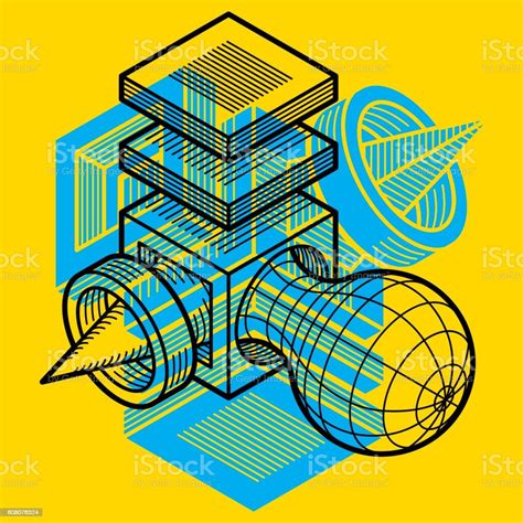 기하학적 그림을 사용하여 만든 추상 벡터 등분형 치수 셰이프 0명에 대한 스톡 벡터 아트 및 기타 이미지 0명 3차원 형태 Draft Sports Istock