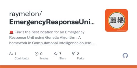 Github Raymelonemergencyresponseunitlocator Finds The Best Location