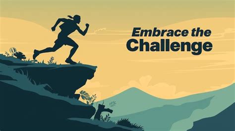 Inspirational Triathlete Motivational Poster With Embrace The Challenge