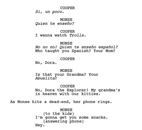 formatting your spec script while social distancing a primer part 11