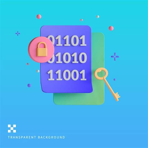 Premium Psd Psd Encryption 3d Illustration