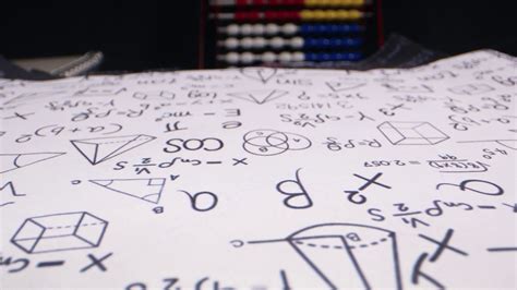 Close Up View Of Science Calculation Physics Stock Footage Sbv