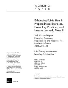 Logic Model Example Center For Sharing Public Health Services