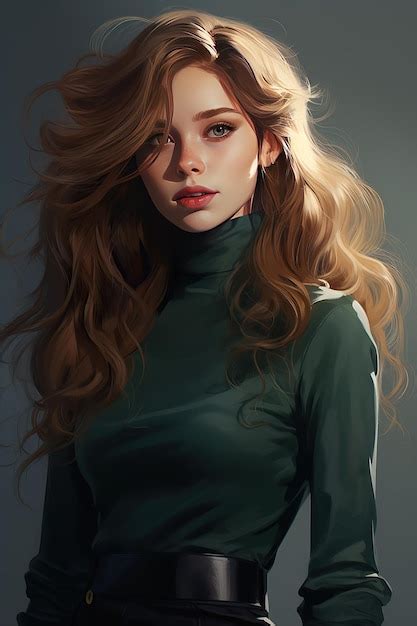 Premium Ai Image Romantic Anime Girl