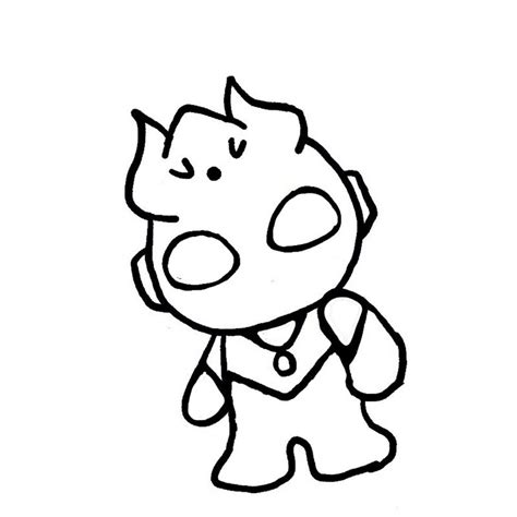 赛罗·奥特曼简笔画 赛罗奥特曼简笔画3 6岁简单版 苗苗知道