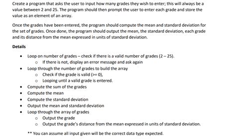 Solved Create A Program That Asks The User To Input How Many