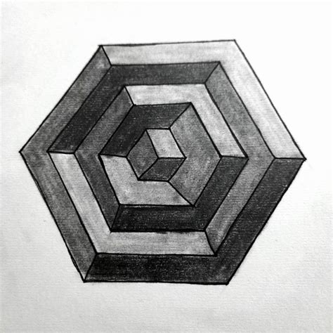 How To Draw A D Hexagon