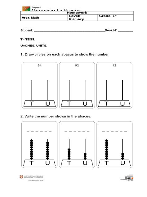 Homework 1st Grade 5 Abril Pdf Homework 1st Grade 5 Abril Pdf