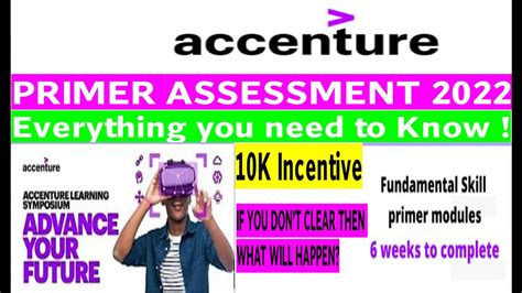 Accenture 2022 Primer Skill Assessment Information For Ase Role