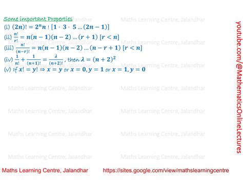 Class 11 Chapter 7 Permutations And Combinations Permutations Factorial Lecture 1pdf