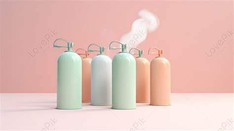 3d 렌더링된 소화기가 있는 파스텔 색상의 배경 색상 배경 디젤 배경 3d 색상 배경 이미지 Hd 색상 디젤 3d 색상 배경 사진 무료 다운로드 Lovepik
