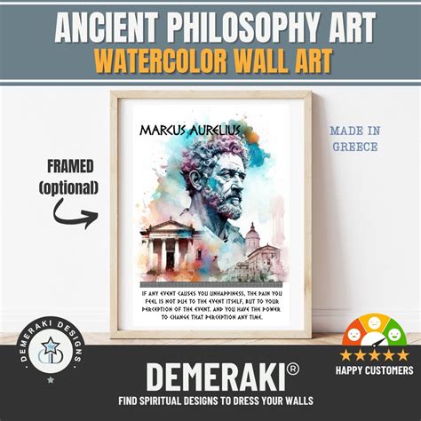 Marcus Aurelius Quote Poster T For Stoic Ancient Wisdom Poster