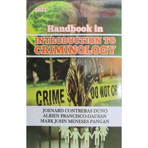 Handbook In Introduction To Criminology Shopee Philippines