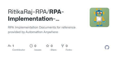 Github Ritikaraj Rpa Rpa Implementation Documents Rpa Implementation Documents For Reference