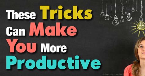 Tips And Tricks To Boost Your Productivity