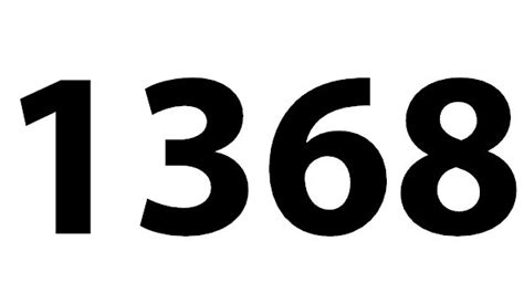 Zahl 1368