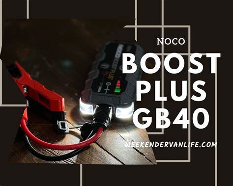 NOCO Boost Plus GB40 Review Weekender Van Life