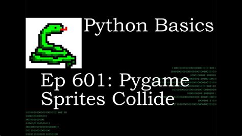python basics tutorial pygame sprite collide youtube