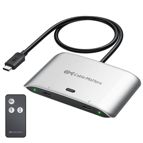 20 Gbps Usb C Switch For Sharing A Usb C Thunderbolt 4 Monitor Or
