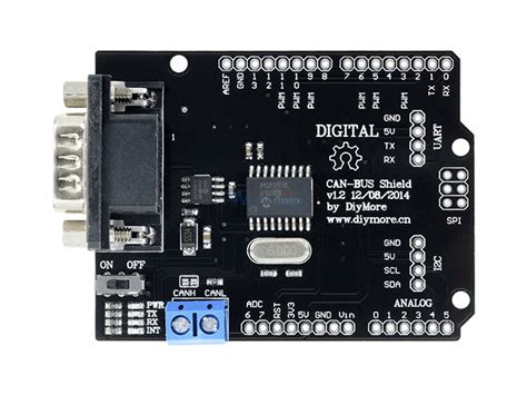Shield Can Mcp2515 Spi 9 Pines Conector Sub D Arduino Varper Cl