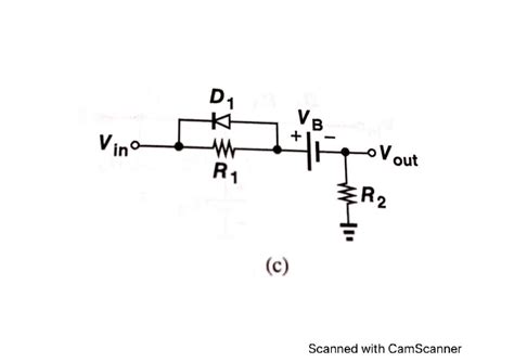 Solved Plot The Inputoutput Characteristic Of The Circuit