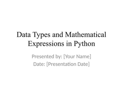 Python Revision Tourpptx Class 12 Python Notes Pptx