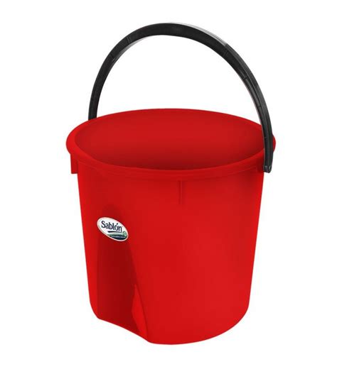 Cubeta 13 Litros Rigida Rojo 9159rj