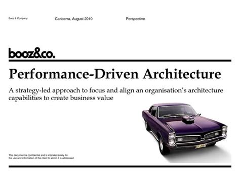 Performance Driven Architecture V2 August 2010 Pdf