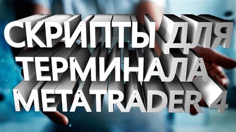 Скрипты для Metatrader 4 Установка применение Youtube