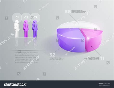 Vector Pie Chart Infographic Design Template Stock Vector Royalty Free Shutterstock