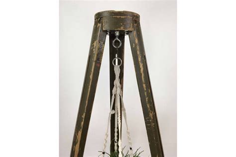 1940s Wooden Army Tripod Retro Station