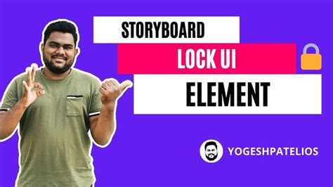 Lock Ui Element Properties In Storyboard Ios Ios Tips Xcode Swift 5