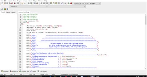 Tutorial C Membuat Program Reservasi Hotel Full Tutorial Belajar Coding