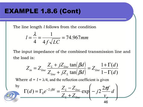 Chp Transmission Line Theory With Examples Part PPT Digital Audio Computer Software And