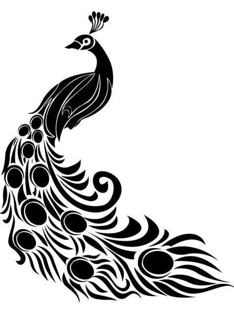 Free Printable Peacock Stencil Templates Printable