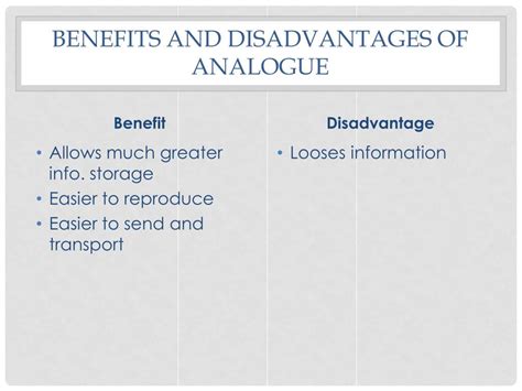 Advantages And Disadvantages Of Analog Signals At Shirley Chisholm Blog