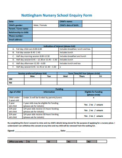 Free 34 Enquiry Form Samples And Templates