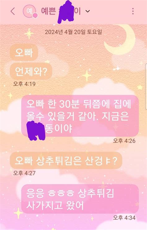 [잡담] 익들이 보기에 나하고 여동생 메세지 내용보면 각각 몇살 같아 인스티즈 Instiz 일상 카테고리