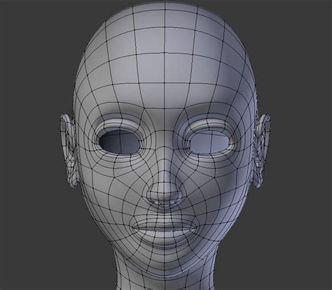 Blender 基本女性人物3d模型素材资源免费下载 Blender3d模型库