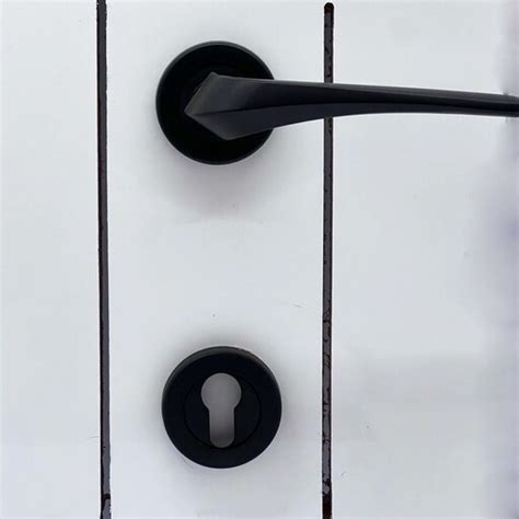 خرید و قیمت دستگیره درب چوبی روزت دو تکه مشکی کد 875 از غرفه تجهیزات