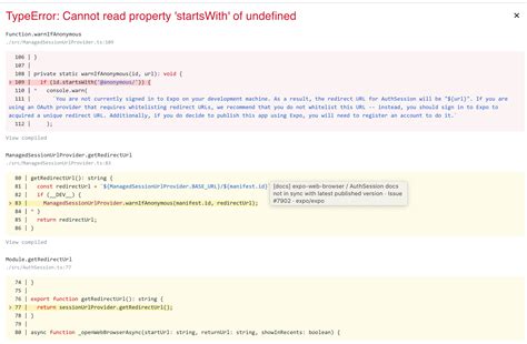 Web Expo Auth Session Getredirecturl Throws Error · Issue 7905